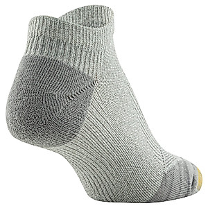 GOLDTOE Women's Cross Arch No Show Socks, 6-Pairs, Cinder Assorted, Medium