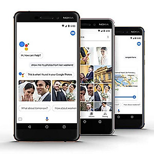 Nokia 6.1 TA-1045 32GB Unlocked GSM 4G LTE Android Phone w/ 16MP Camera - White/Iron (Renewed)