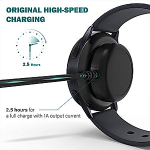 TUSITA Charger Compatible with Samsung Galaxy Watch 4/4 Classic Watch3 Active 1 2 SM-R500 SM-R830 SM-R820 SM-R840 SM-R850 - USB Charging Cable 3.3ft 100cm - Smartwatch Accessories
