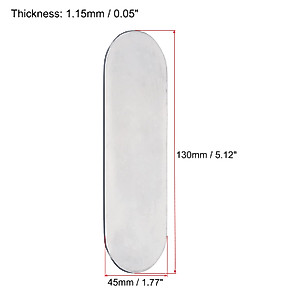 PATIKIL Netting Needle Shuttle Board 9#, Stainless Steel Fishing Net Repair Line Tool, Silver