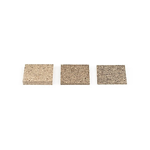 The Felt Store F-3 Industrial Felt Square Sample Bags 3 inch x 3 inch Felt Material in 1/8", 1/4", 1/2" Thickness – 3 Pcs