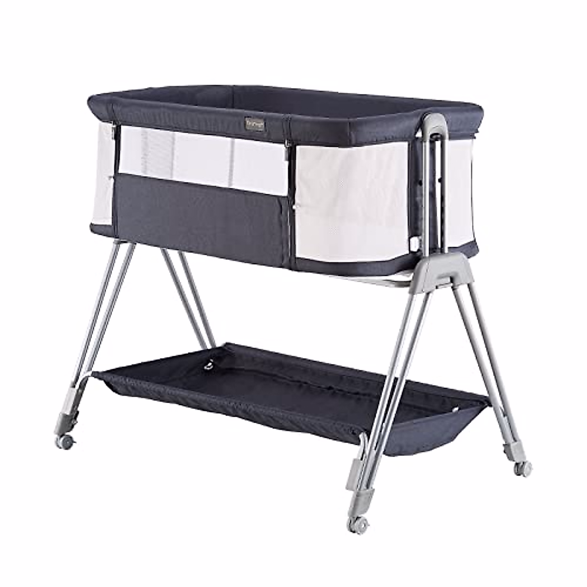 Gromast Toddler Bed Rails Guard Foldable Crib Rail Guard，Baby Bassinet Bedside Sleeper,