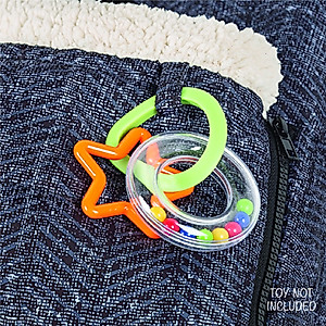 The Peanutshell Car Seat Cover, Winter Carseat Canopy, Grey Herringbone