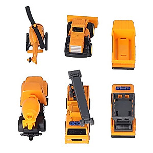 SUAA Alloy Metal Truck Toys, Alloy Engineering Vehicle Toys 1:64 Joints Slidable for Home (Type 2)