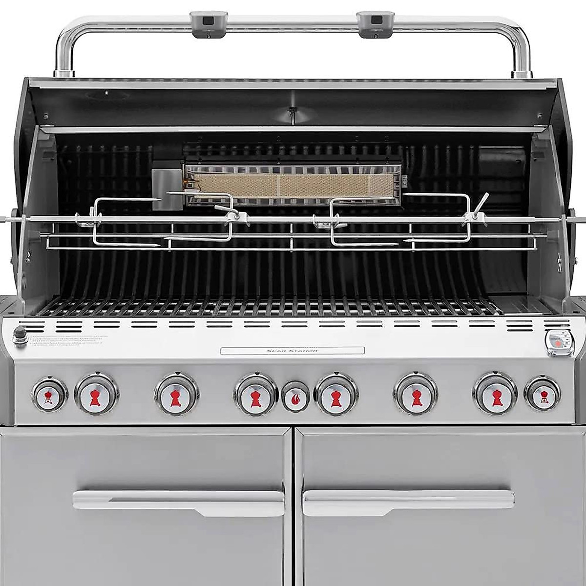 Weber Summit S-670 6 Burner Stainless Steel Natural Gas Grill Center