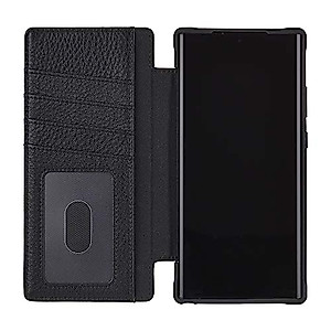 Case-Mate Samsung Galaxy Note 20 Ultra Wallet Phone Case - 6.9" Black - Genuine Leather with Wireless Charging - Wallet Folio Case for Note 20 Ultra 5G - Landscape Stand with Cash and Card Holder
