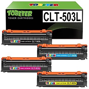 ToBeter Compatible CLT-503L Toner Cartridge Replacement for Samsung CLT 503L K503L Y503L M503L C503L 4 Pack for Samsung ProXpress SL-C3060FW C3010DW C3010ND Printer (1 Black 1 Cyan 1 Magenta 1 Yellow)