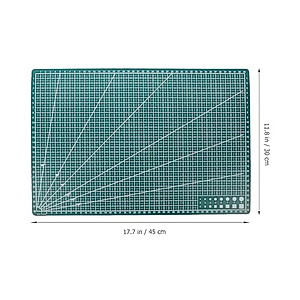 COHEALI Cutting Mat 24 X 36 Mat 24 X 36 Precision Healing Rotary Carving Crafts Board Self Sewing Art Pad Handcraft Hobby Fabric Mat for Tabletop Pads Professional DIY Craft Green Double Cutting
