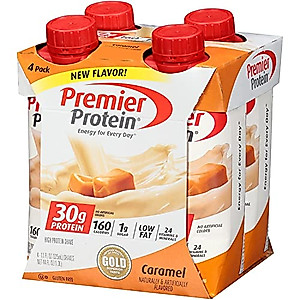 Premier Protein 30g Protein Shakes, Caramel, 11 Fluid Ounces, 8 Count