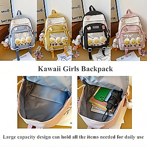 Girls Backpack Kawaii Girls School Bag Cute Kids Backpack for Elementary Student Casual Day pack for Teen
