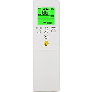 Compatible with Fujitsu Air Conditioner Remote Control AR-REF1U ARREF1U ASU9RLS3 ASU12RLS3 ASU15RLS3 Display in Both Fahrenheit and Celsius