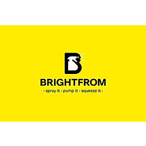 BRIGHTFROM Condiment Squeeze Bottles, 16 OZ Empty Squirt Bottle with Twist Top Cap, Leak Proof - Great for Ketchup, Mustard, Syrup, Sauces, Dressing, Oil, Arts and Crafts, BPA FREE Plastic - 4 PACK