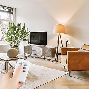 BN-LINK Mini Wireless Remote Control Outlet Switch Power Plug In for Household Appliances, Wireless Remote Light Switch, LED Light Bulbs, White (1 Remote + 3 Outlet) 1250W/10A