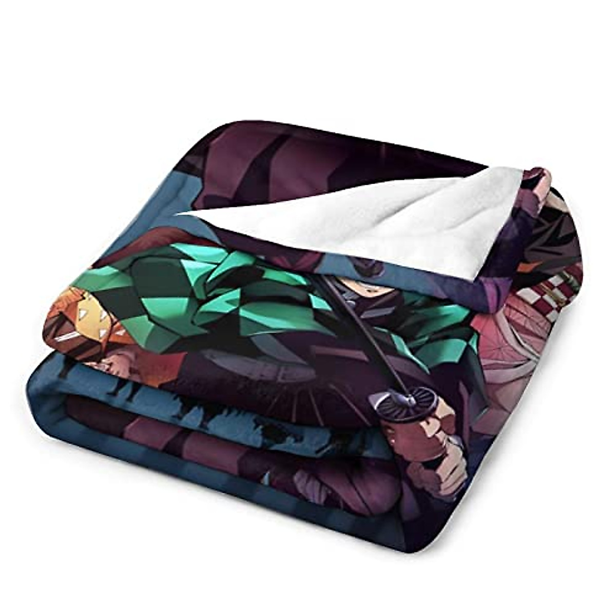 Warce Glosen Unisex Anime Throw Blanket Flannel Fleece Blankets for Bedding Couch Sofa Living Room Throws All Season 50"X40"