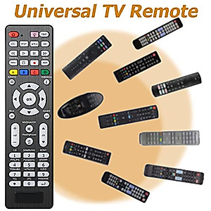 2 PCS Universal TV Remote Control Compatible with LG, Samsung, Philips, Panasonic, Sharp TCL, Vizio, Sony, Sanyo, Toshiba, Insignia, Hisense, JVC, RCA Brands LCD LED 3D HDTV TV Remote Control