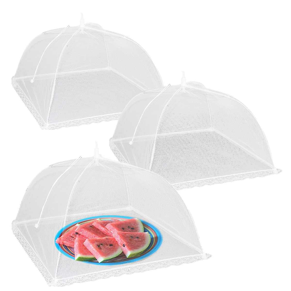 Simply Genius (Bundle) - Extra Thick Cutting Boards for Kitchen Prep, Non Slip Flexible Cutting Mat Set, Dishwasher Safe & Large and Tall 17x17 Pop-Up Mesh Food Covers Tent Umbrella for Outdoors