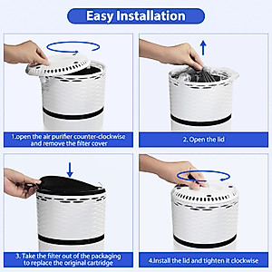 3Pack LV-H132 Replacement Filter Compatible with LEVOIT LV-H132 Replacement Filter,3 in 1 LV-H132 Air Filter,H132 True HEPA Filter,Only For Levoit LV-H132 Air Purifier Filter,Parts# LV-H132-RF Filter