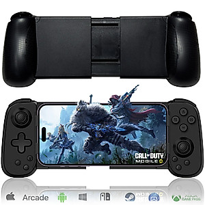 arVin Mobile Gaming Controller for iPhone 16/15/14/iPad/Android Phone/Tablet/Switch, PS Remote Player Gamepad for PS5/PS4/Xbox/PC, Wireless Joystick Play Cloud Gaming, Arcade Mfi Games, CODM, Roblox