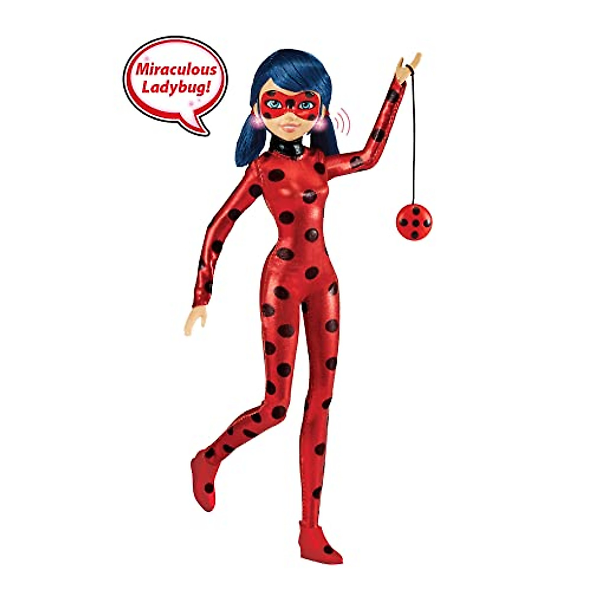 Miraculous Talk and Sparkle 10.5” Ladybug Deluxe Doll with Lights and Sounds