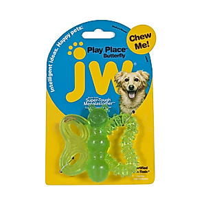 JW Pet Playplace Butterfly Teether, Multicolor