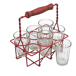 AnNafi® The Cutting Chai Glasses Tea Glasses Set Of 6 Small 100 ml Durable Tempered Clear Water Tumblers For Daily Use Drinking Glass For Soda Juice Milk Beverage Juice Cocktails Iced Glasses