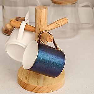 XPBEW Multipurpose Water Cup Wooden Cup Holder Drain Rack TeaSet Coffee Mug Afternoon TeasCups Milk Mug Decorative Teaware Set
