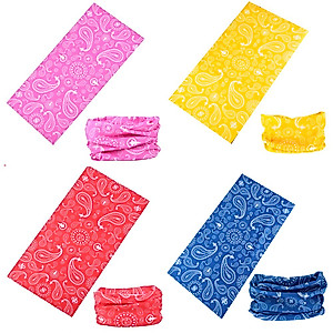 WONBURY Neck Gaiter Balaclava Headwear Headwrap for Women Men Cycling Fishing Climbing， Paisley