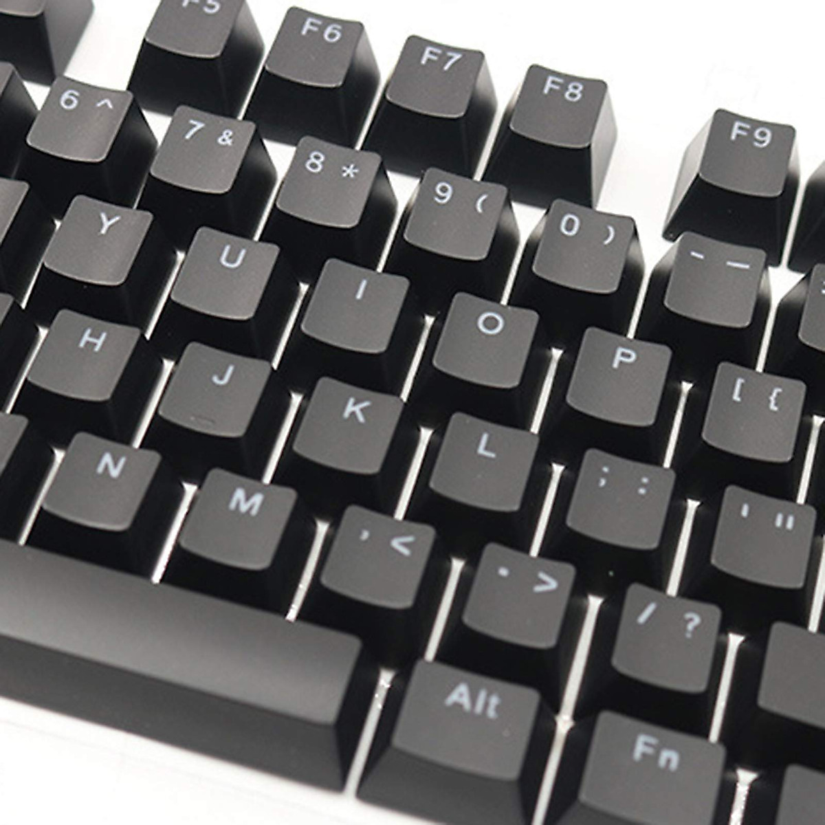 104Keys Keycap Set Double Color Backlight Key Cover for Cherry MX Mechanical Keyboard Gaming Keyboard Black Red