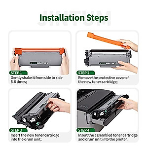 JINTUM Compatible TN660 Toner Cartridge Replacement for Brother TN660 TN-660 TN630 High Yield Toner for Brother HL-L2380DW DCP-L2540DW MFC-L2700DW HL-L2340DW MFC-L2740DW HL-L2360DW HL-L2320D (2 Pack)