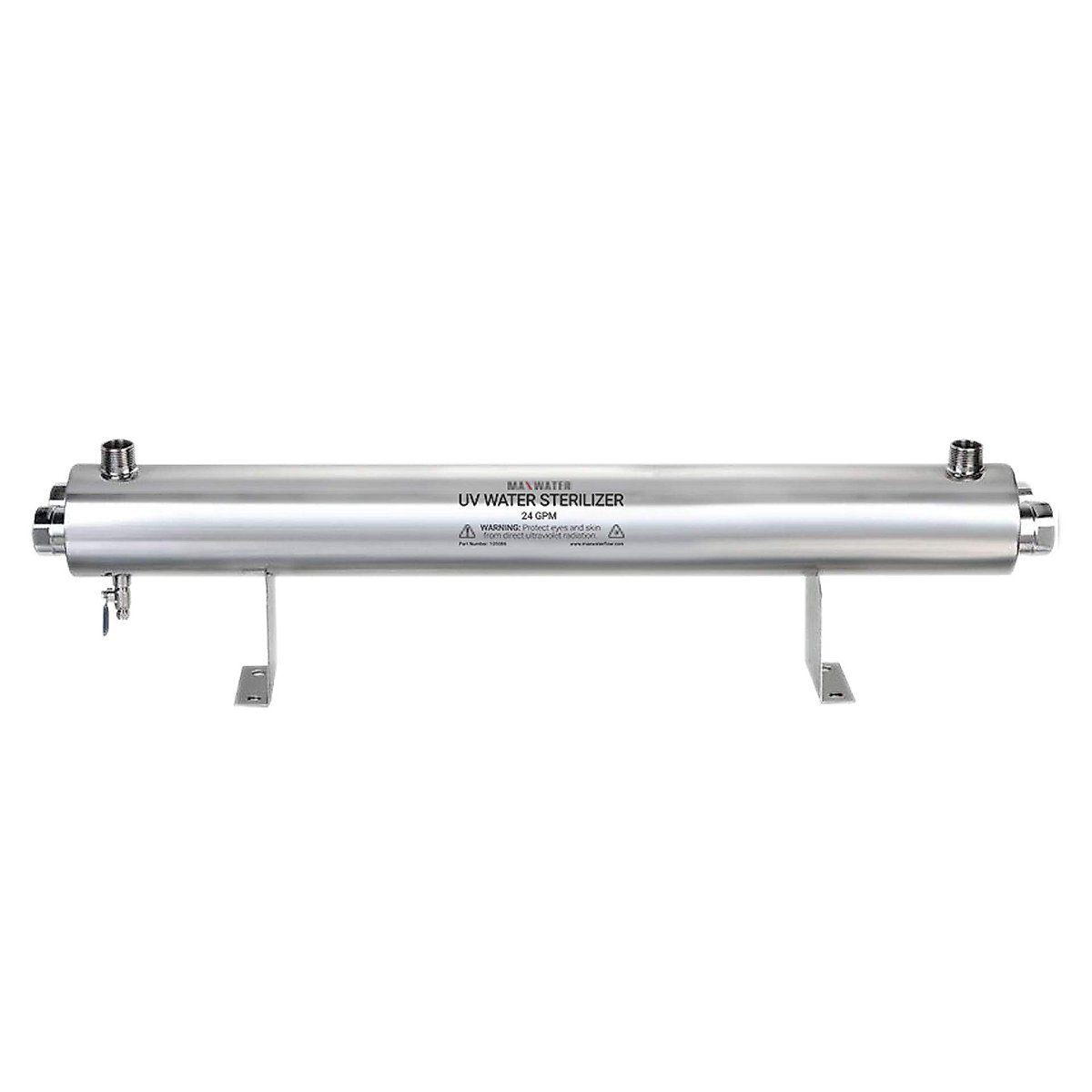 UV 110W (24GPM), Lamp Shelf Support, UV (T5), Input Voltage 110V, 1" Inlet/Outlet, Light and Audio Alarm Ballast