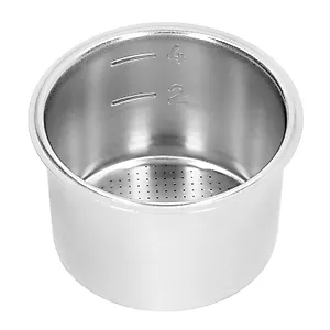 Stainless Steel Coffee Filter Basket, 51mm Coffee Porous Filter Baske 4 Cup Coffee Non Pressurized Filter Bowl for Home Cafe Milk Tea Shop