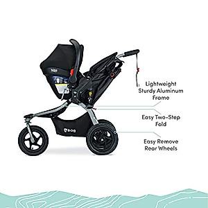 BOB Gear Rambler Travel System with B-Safe Gen2 Infant Car Seat Black