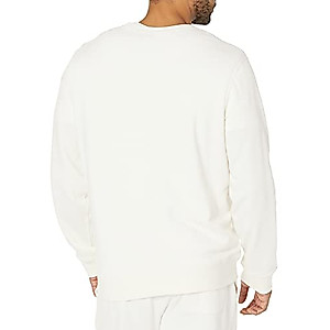 Amazon Essentials men's Crewneck Sweatshirt, Lightweight Long-Sleeve French Terry, Eggshell White, X-Small, (Available in Big & Tall)