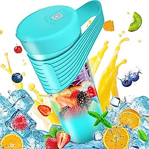 Portable Blender, Portable Blender for Shakes and Smoothies, Personal Size Blender with USB Rechargeable, BPA Free Mini Blender for Kitchen/Travel/Gym