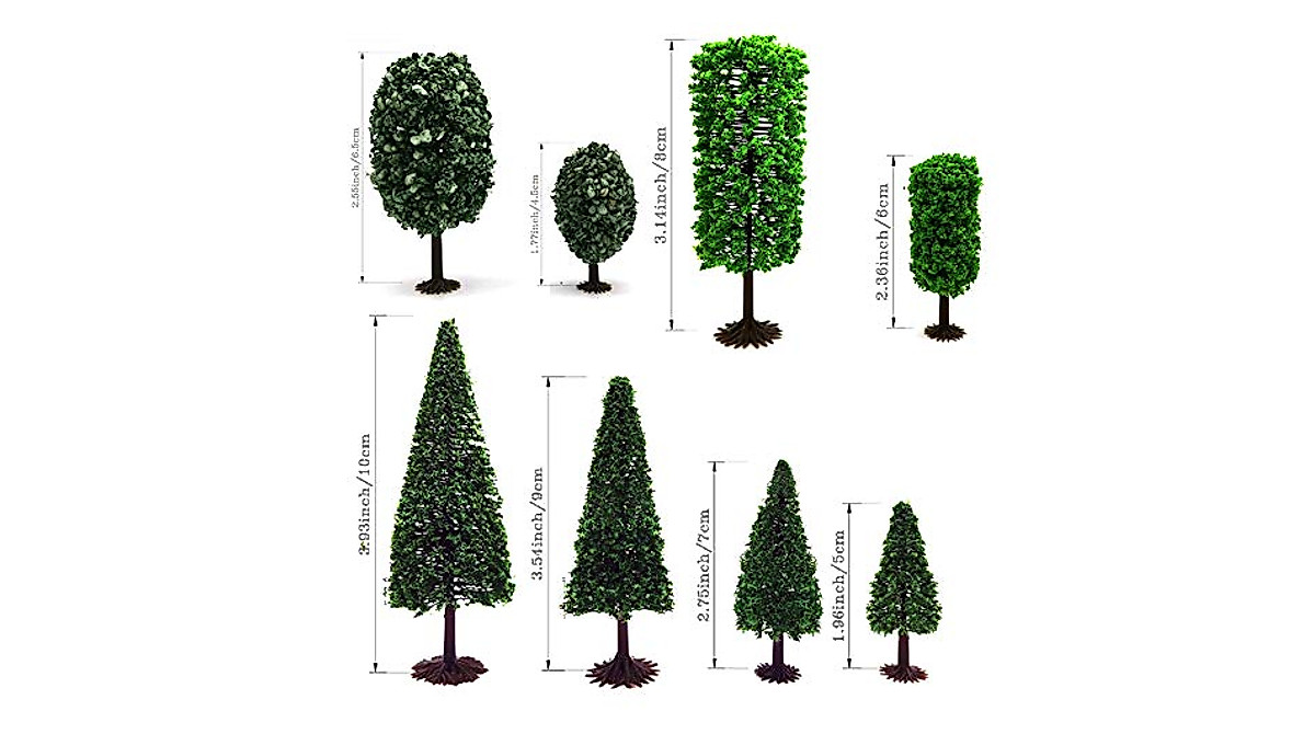 16 PCS Miniature Trees for Stunning Diorama Scenery