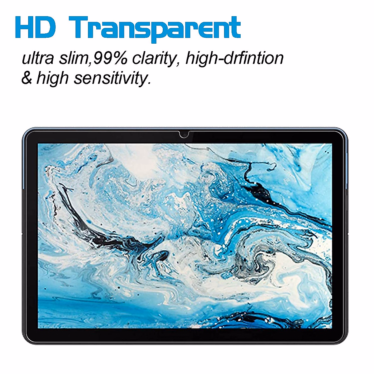 XunyLyee [2-Pack Screen Protector Compatible with Lenovo Chromebook Duet (10.1 Inch), Tempered Glass Film for Lenovo IdeaPad Duet Chromebook CT-X636