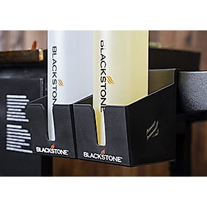 Blackstone 5396 Magnetic Beverage (2 Piece) Squeeze Holder for Grill, Griddle Accessories, Storage for BBQ Bottles, Seasonings, Portable, Easy to Install, Black