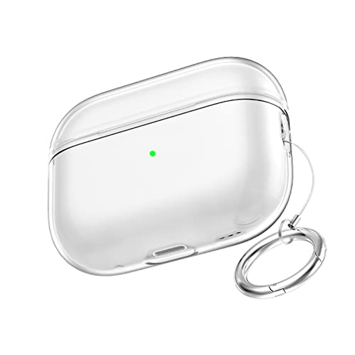 R-fun Compatible with AirPods Pro 2nd/1st Generation Case Cover with Lanyard, Anti-Scratch Protection,Anti-Yellow Clear TPU AirPods Cases for Apple AirPods Pro 2022/2019 Charging Case-Clear
