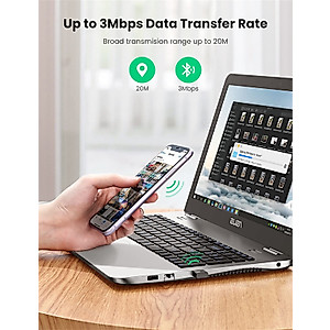 UGREEN USB Bluetooth 4.0 Adapter Nano USB Wireless Dongle Plug and Play for Win 10 8 Support Win 7 Vista Laptop Desktop to Bluetooth Headphone Speaker Keyboard Mouse Game Controller