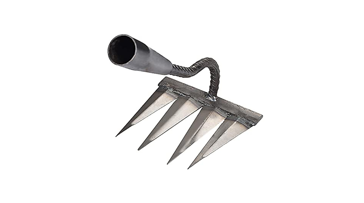 Geraffely Dethatcher Rake - Heavy Duty Garden Hand Tool for Weeding ...