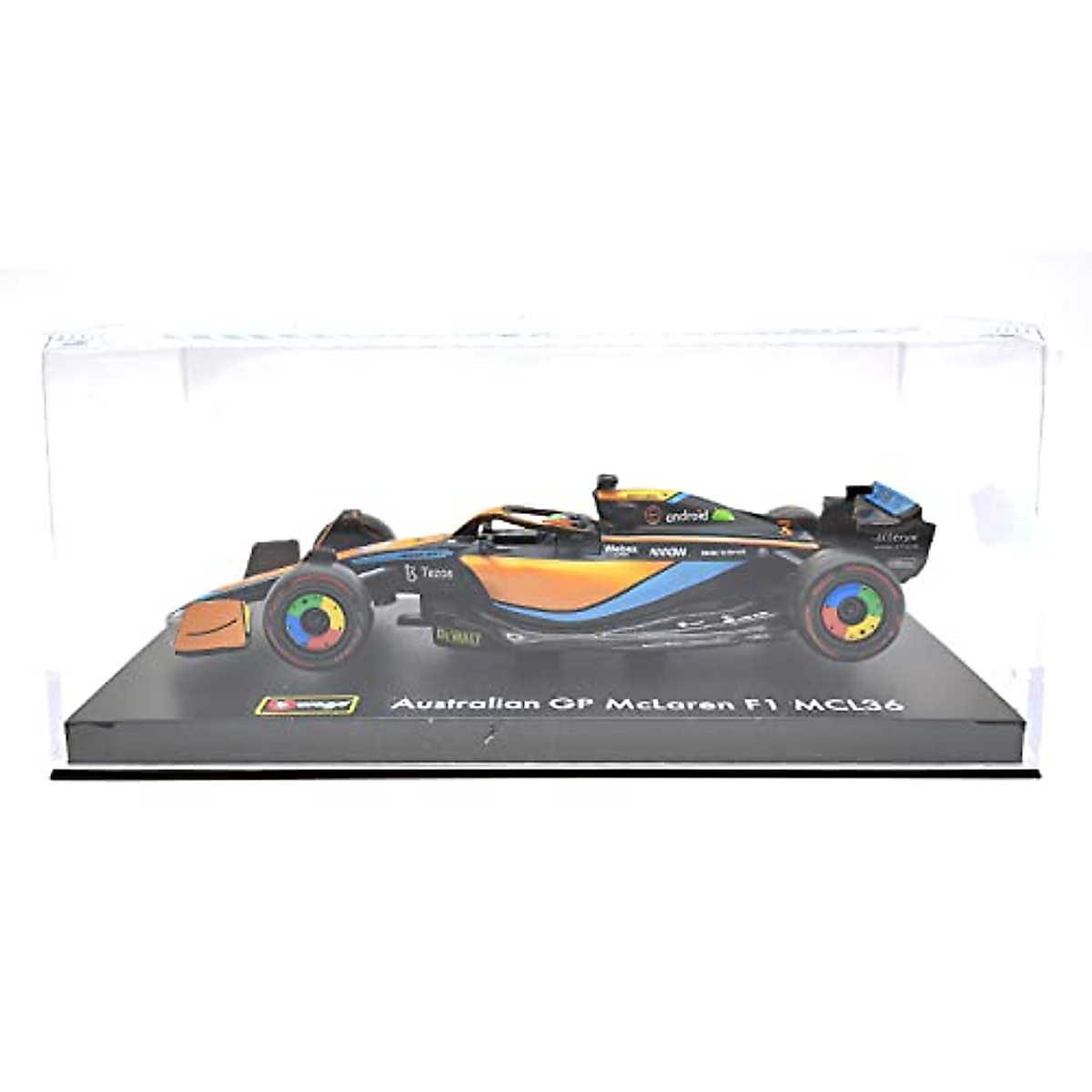 JODIYAAH 1:43 2022 F1 McLaren MCL36 #3 Daniel Ricciardo #4 Lando Norris Alloy Luxury Vehicle Diecast Cars Model Toy (2022 MCL36 #3 Hardcover)