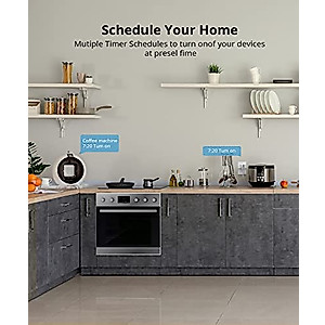 SONOFF S40 WiFi Smart Plug with Energy Monitoring, 15A Smart Outlet Socket ETL Certified, Work with Alexa & Google Home Assistant, IFTTT Supporting, 2.4 Ghz WiFi Only (4-Pack)