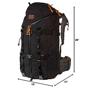 Mystery Ranch Terraframe 3-Zip 50 Backpack - For Serious Backpackers, Black, Large