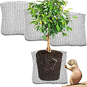 GiftExpress 15 Gallon Gopher and Vole Wire Speed Baskets, Plant Root Protector Gopher Baskets for Pests Repellent, Anti Gopher Baskets (4)