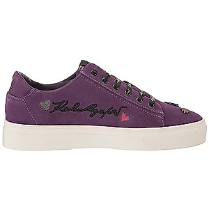 Karl Lagerfeld Paris Cate Shoes – Sneakers for Women with Iconic KLP Pins, Violet, 8