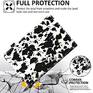Case for All-New Amazon Kindle Fire 7 (2022 Release-12th Generation), Multi-Angle Smart Stand Cover Auto Sleep/Wake for Amazon Kindle Fire HD 7 Tablet，Cow Skin Pattern