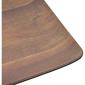 Carlisle FoodService Products EAG1169 Epicure Acacia Grain Square Tray 9" x 9" square tray - Dark Woodgrain
