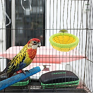 Ipetboom Cotton Rope Bird Nest Breeding Nest Hatch House Cage Finch Parrot Canary Nest Bird Nest Pigeon Nesting Bowls Bird Breeding Hatching Nest for Birds Parrot Breeding Nest 3pcs
