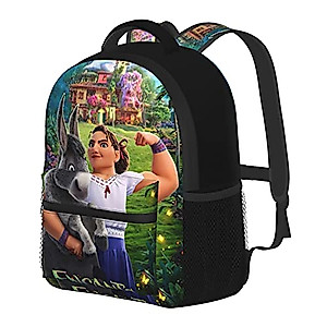 Backpack Encanto Anime Cartoon Backpack 12 Inch Small Bookbags Casual Travel Sandwich Multipurpose Daypack Backpacks For Youth Bags, Black