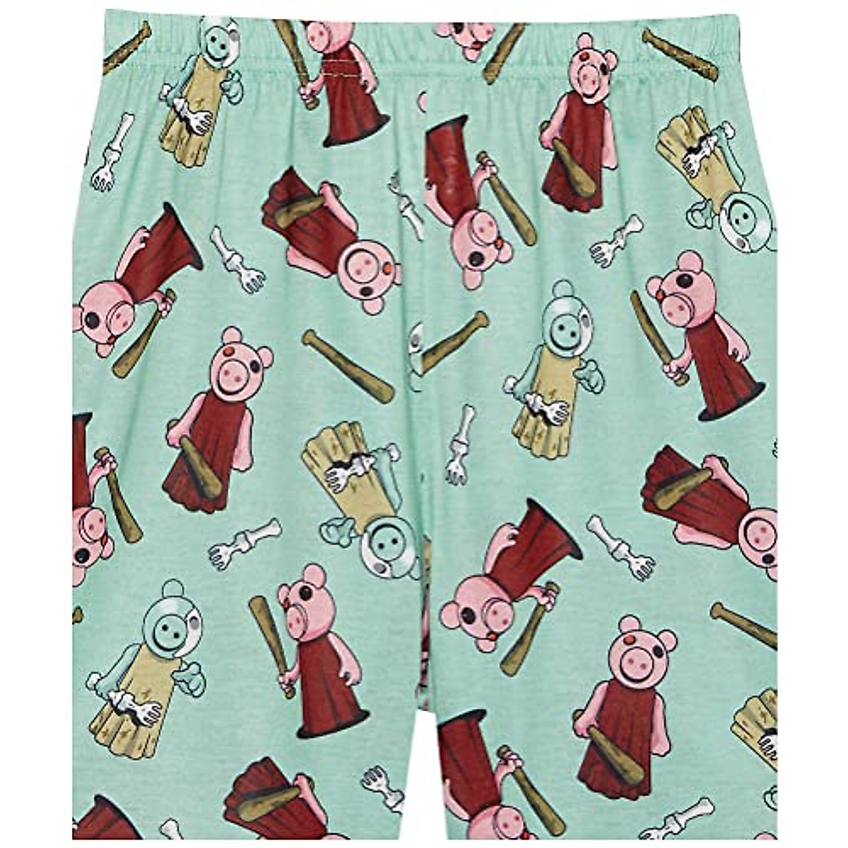 Piggy Boys' Big 2-Piece Loose-fit Pajama Set, Soft & Cute for Kids, ONE of US, 6